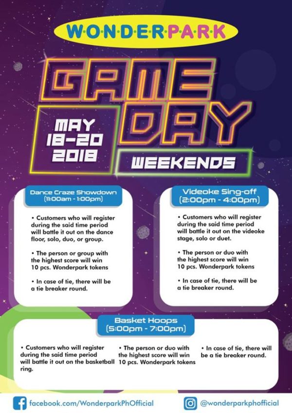 Game Day Weekends - Wonderpark Philippines
